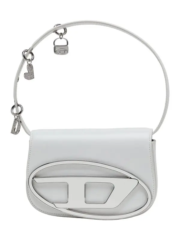 DIESEL® 1dr Charm-embellished Shoulder Bag - White