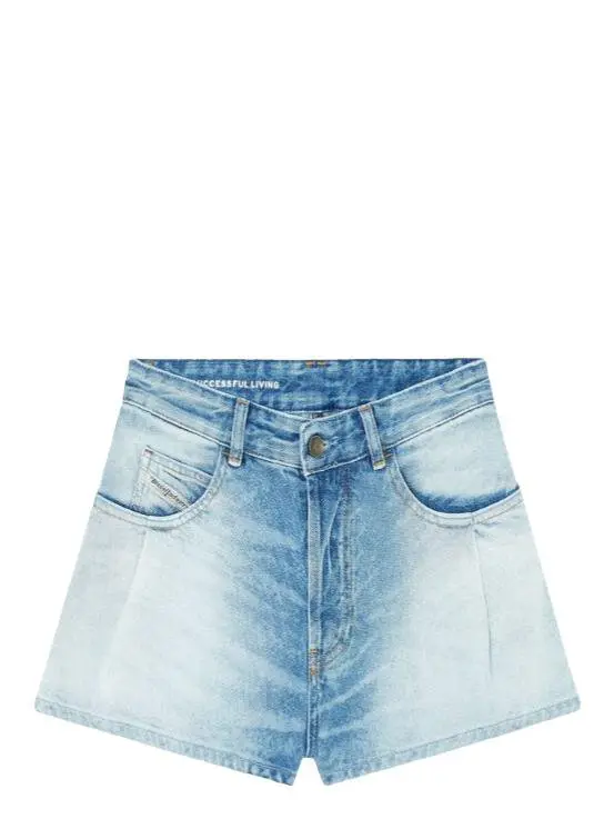 DIESEL® Faded Denim Shorts - Light Blue