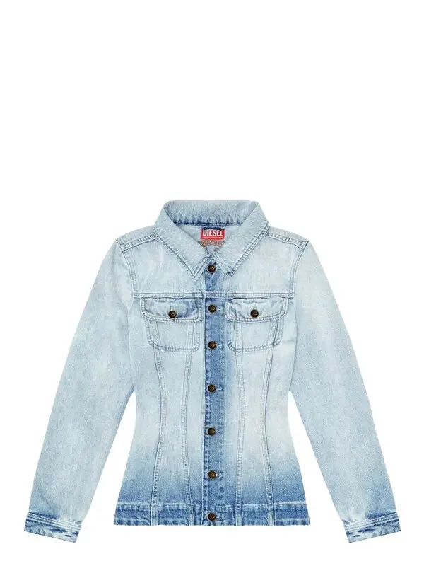 DIESEL® Hourglass Silhouette Denim Jacket - Light Blue