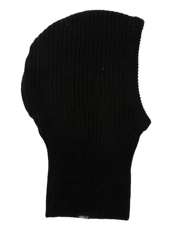 MAISON MARGIELA Ribbed-knit Balaclava - Black