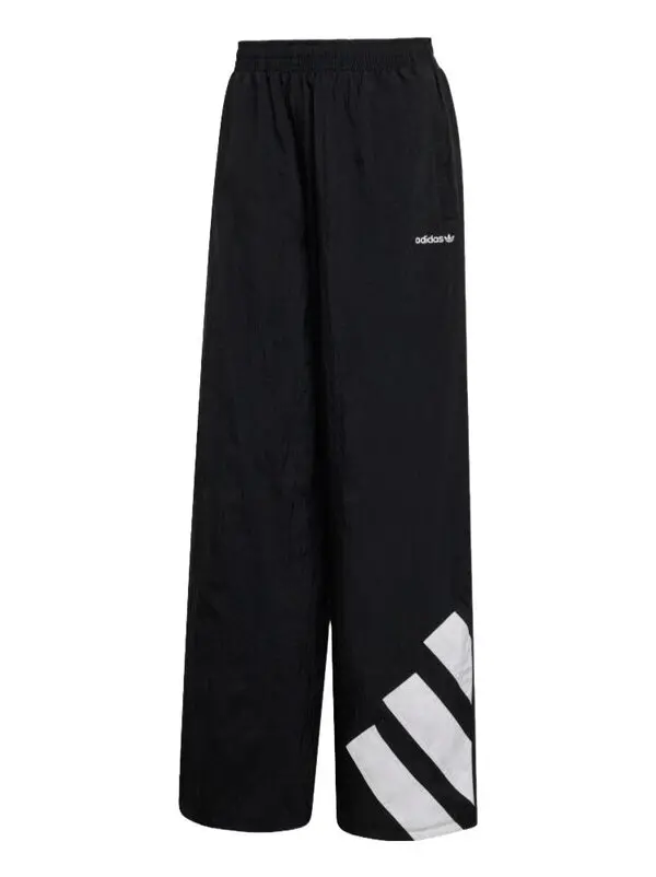 ADIDAS ORIGINALS Oversized Track Pants With Branding Elements - Black/white