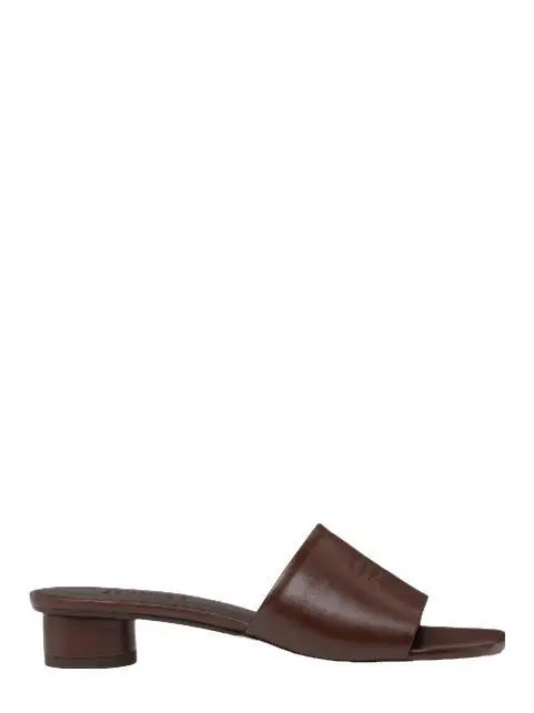 MAISON MARGIELA Cylindrical Heel Slip-on Sandals - Brown