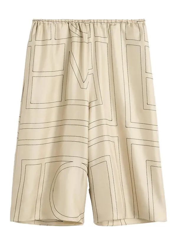 TOTEME Monogram Pj Culottes - Ivory