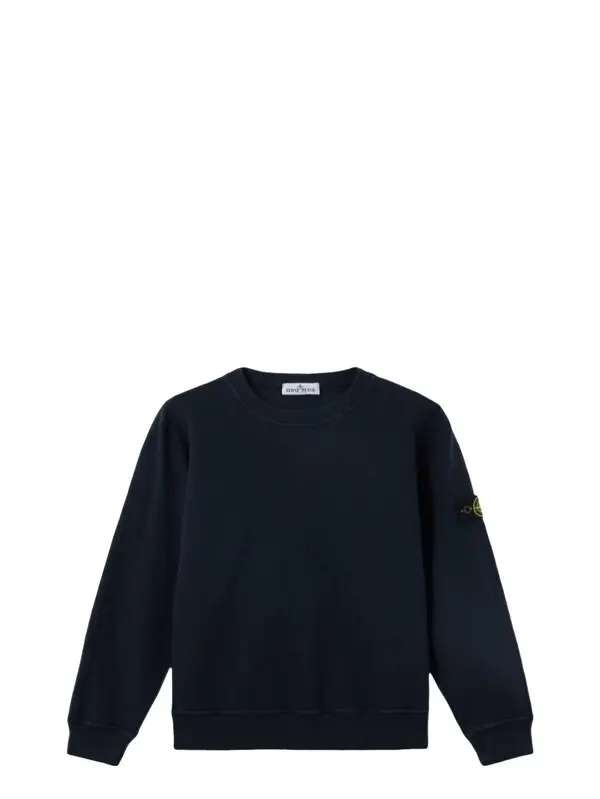 Stone Island Regular Fit Raglan Crew Neck Sweatshirt - Blue
