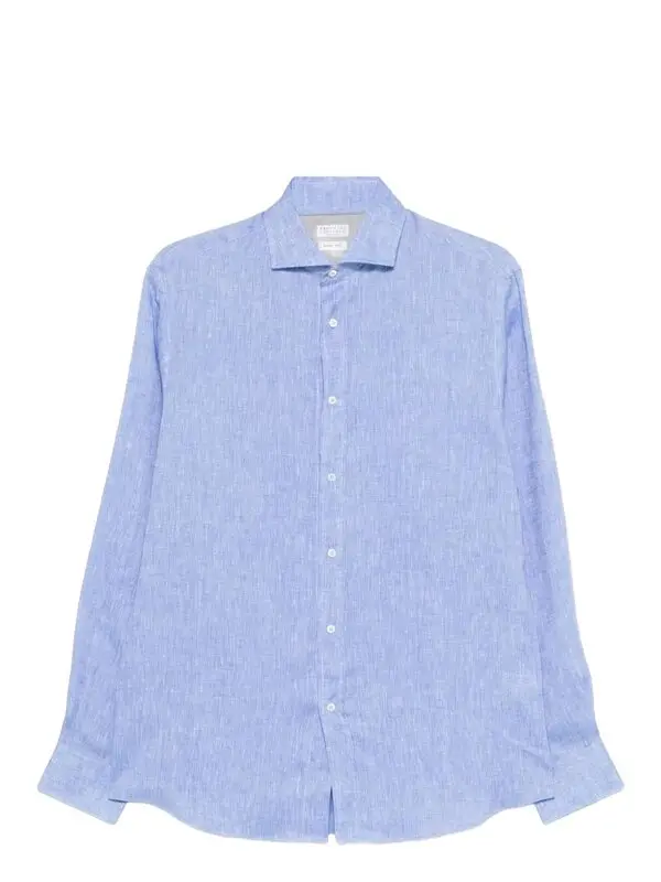 Brunello Cucinelli Buttoned Shirt - Blue