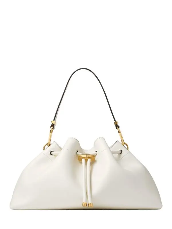 JIMMY CHOO Cinch Medium Shoulder Bag - Latte/gold