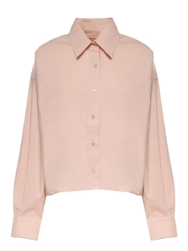 THE FRANKIE SHOP Arlene Organic Cotton Poplin Shirt - Faded Pink