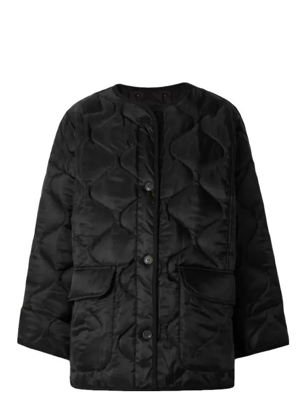 THE FRANKIE SHOP Quilted Padded Ripstop Jacket - Black
