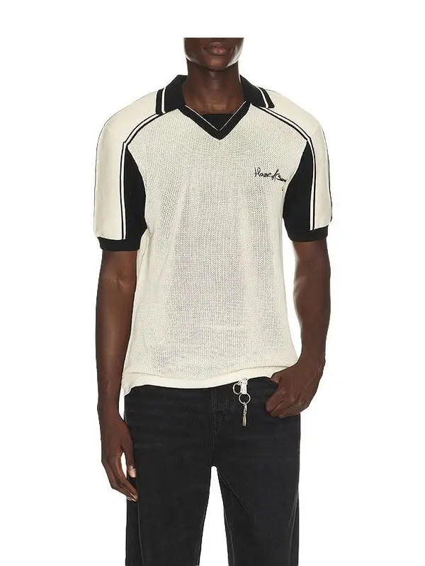 HOUSE OF SUNNY Keepers Knit Polo - Cream