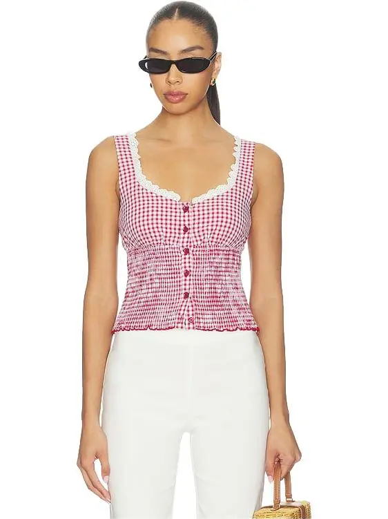 MORE TO COME Milena Top - Red