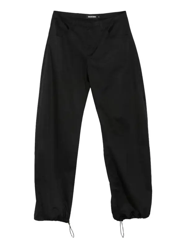 EB DENIM Isla Cinch Belt-loop Trousers - Black
