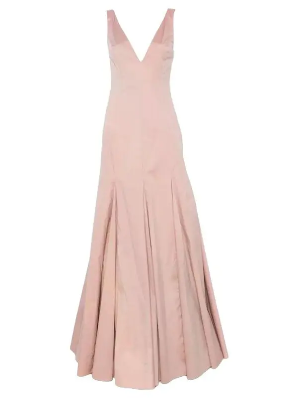Bernadette Aurelia Pleated Maxi Dress - Pink