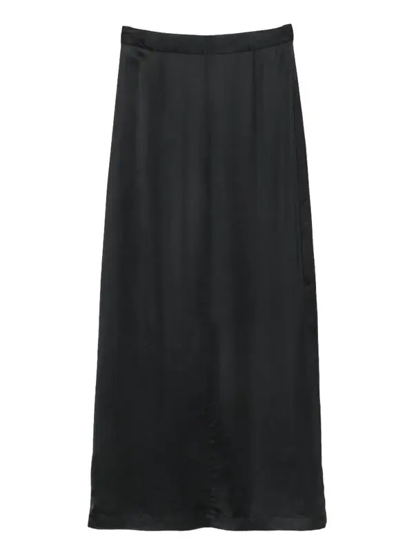LUTZ HUELLE Column Zip-up Maxi Skirt - Black