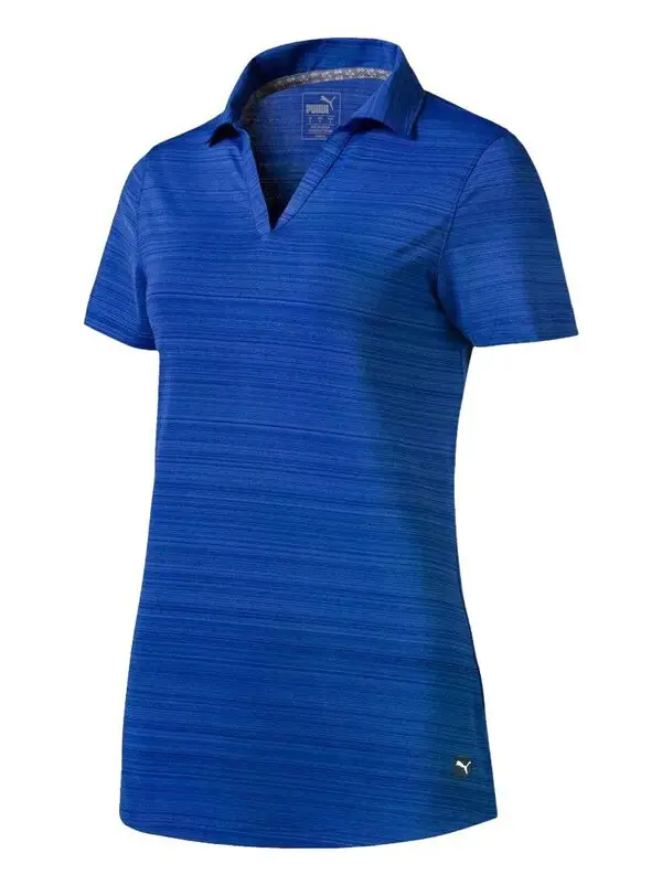 PUMA Coastal Horizontal Stripe Polo Shirt - Blue