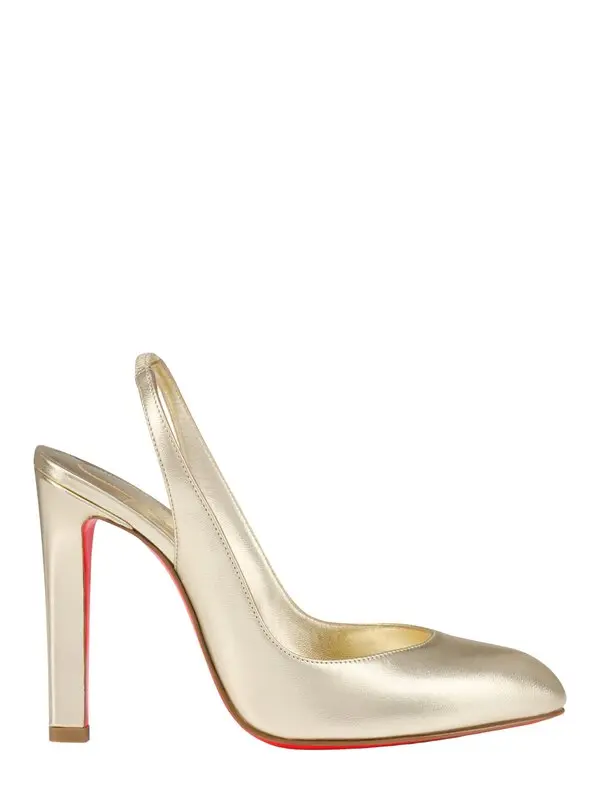 CHRISTIAN LOUBOUTIN Fannylove Slingback Pumps - Gold
