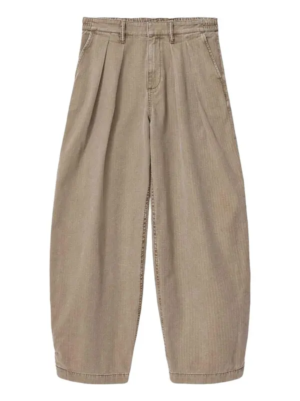 ALLSAINTS Organic Cotton Becco Trousers - Brown