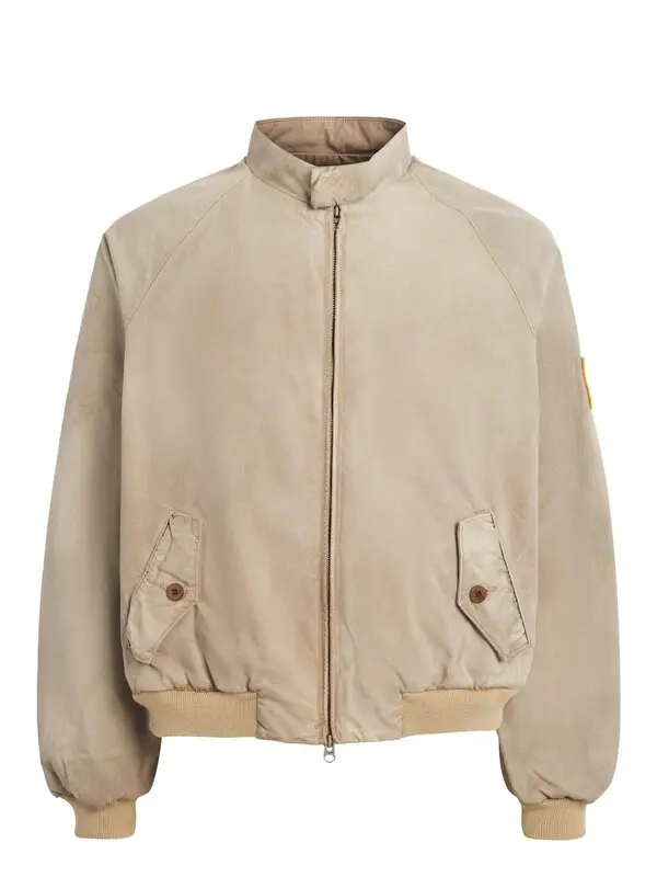 CHERRY LOS ANGELES Sun-faded Bomber Jacket - Beige