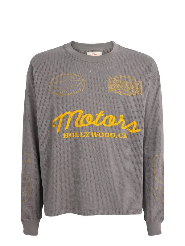 CHERRY LOS ANGELES Mesh Long Sleeve T-shirt - Grey