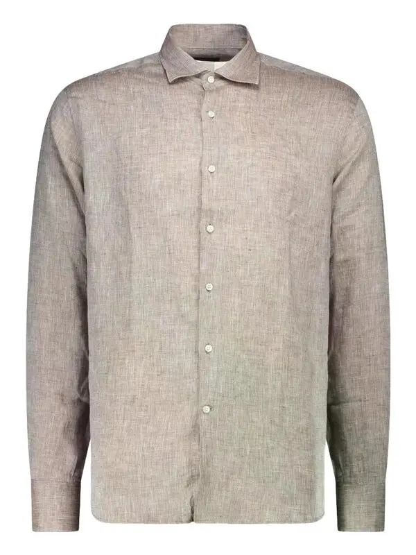 DEPERLU Arthur Linen Shirt - Grey