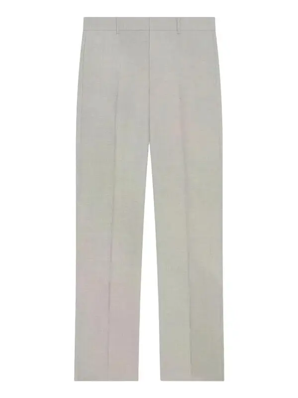 Givenchy Pressed-crease Wool Trousers - Grey