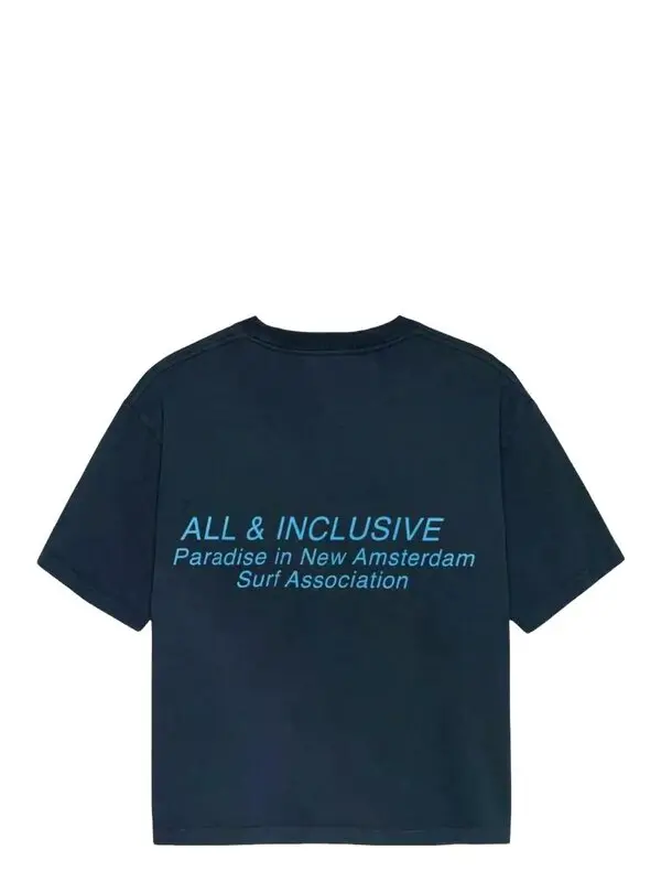 NEW AMSTERDAM SURF ASSOCIATION Resorts Cotton T-shirt - Blue