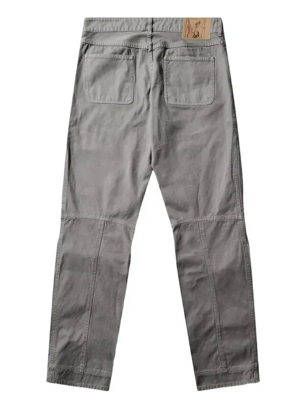 Martine Rose Panelled Logo Patch Trousers - Grey