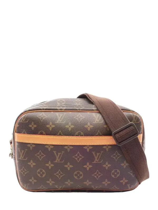 LOUIS VUITTON Monogram Reporter Pm Crossbody Bag - Brown