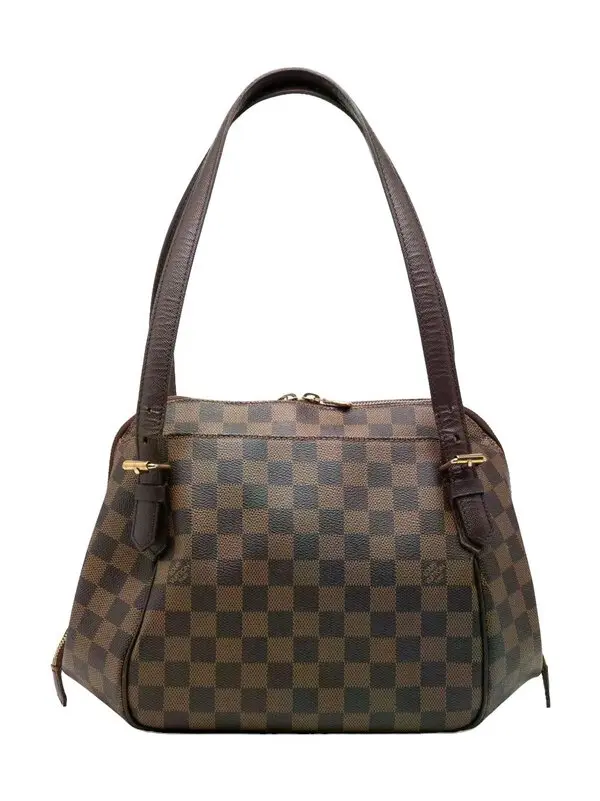 LOUIS VUITTON Damier Ebene Belem Mm Shoulder Bag - Brown