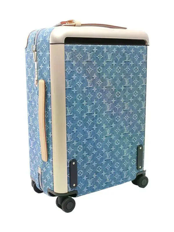 LOUIS VUITTON Monogram Denim Horizon 55 Travel Bag - Blue