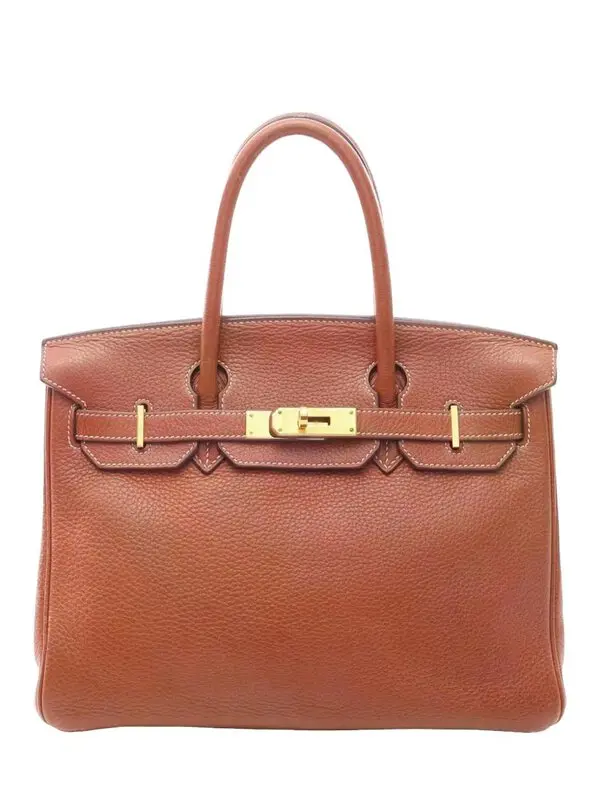 Hermès 2005 Clemence Birkin Retourne 30 Handbag - Brown