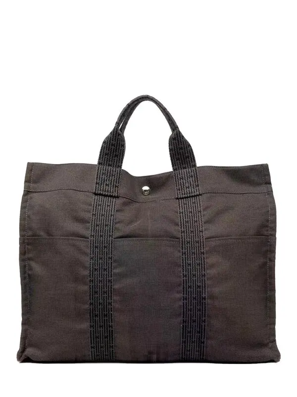 Hermès Herline Mm Canvas Tote Bag - Brown