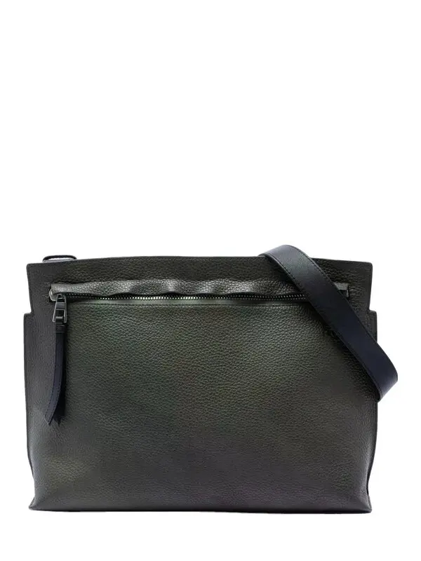 Loewe Leather Anagram T Pouch Crossbody Bag - Green