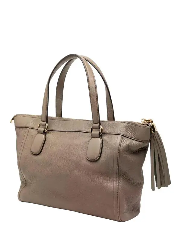 Gucci Soho Leather Working Tote Bag - Brown
