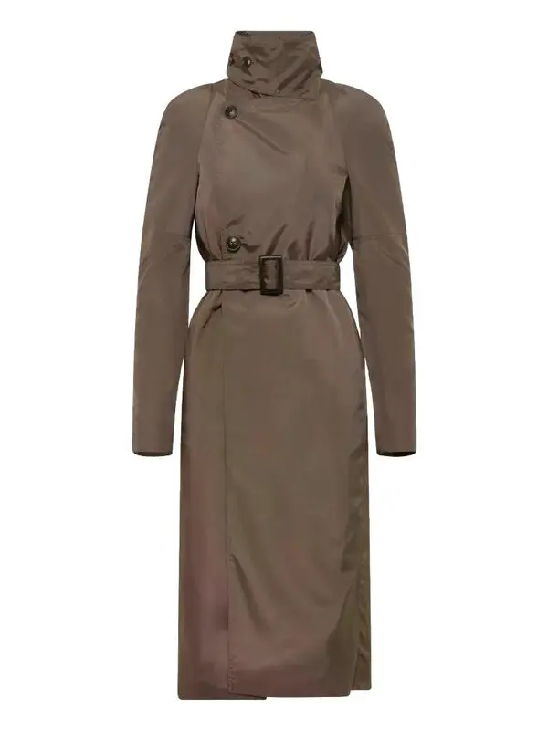 Rick Owens Maria Asymmetric Trench Coat - Brown