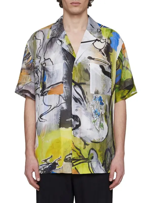 VIVIENNE WESTWOOD Casual Printed Cotton Shirt - Multicolor