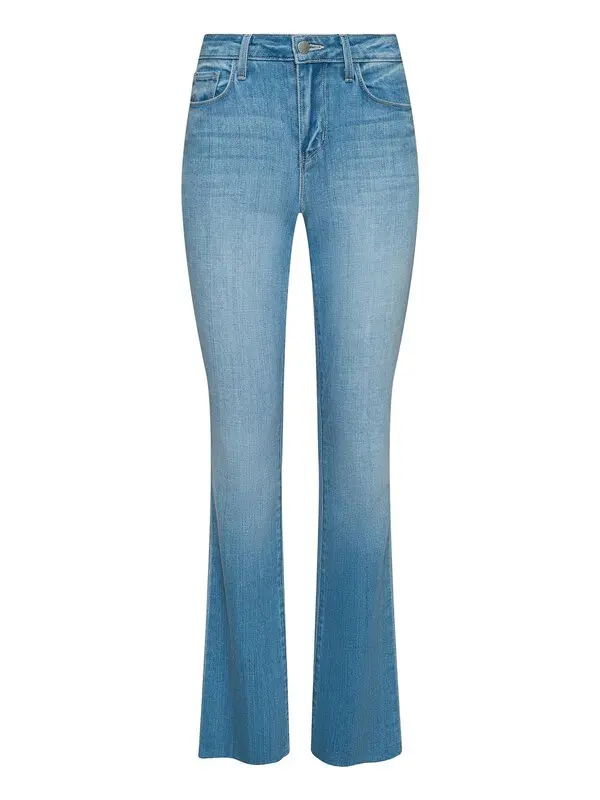 L'Agence Ruth Straight-leg Jean In Light Indigo - Pacific