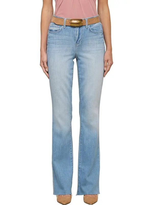 L'Agence Ruth Straight-leg Jean In Light Indigo - Pacific