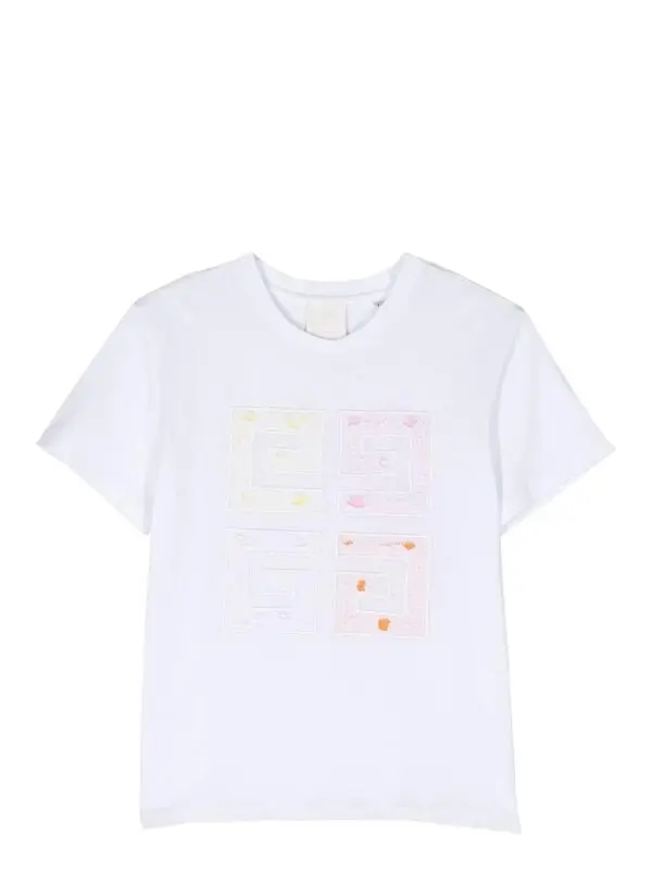 Givenchy Logo Embroidered T-shirt - White