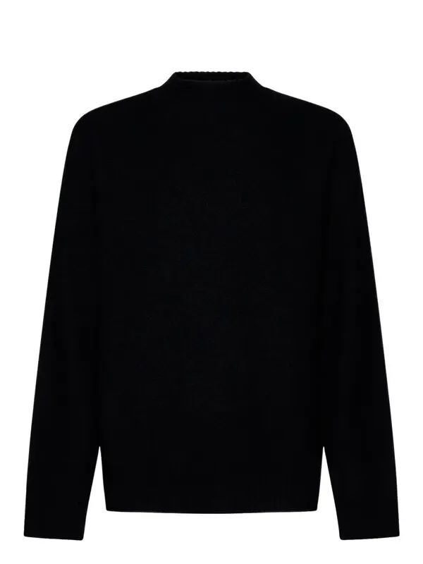 JIL SANDER Crewneck Knitted Jumper - Black