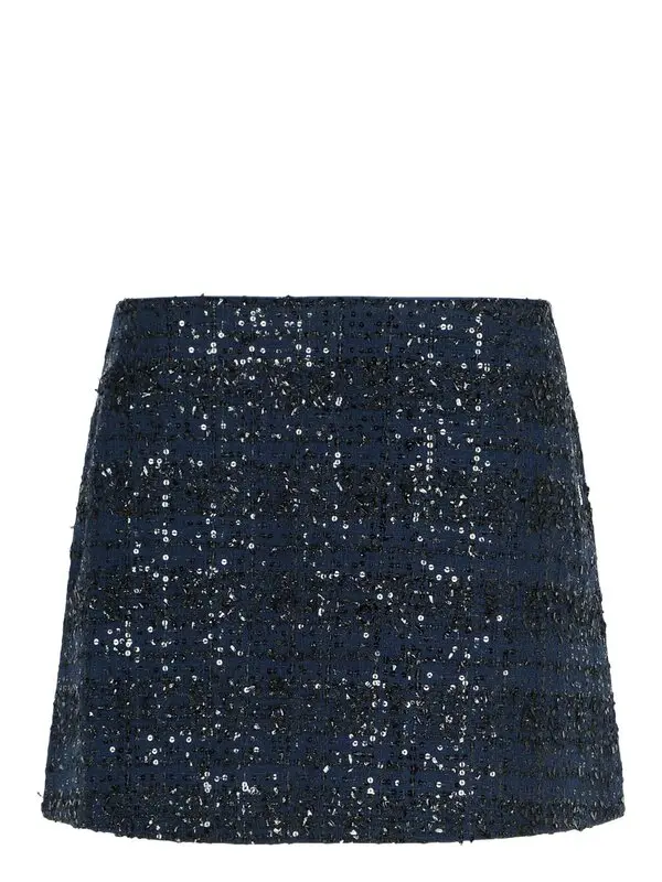 ROTATE BY BIRGER CHRISTENSEN Sequined Mini Skirt - Black