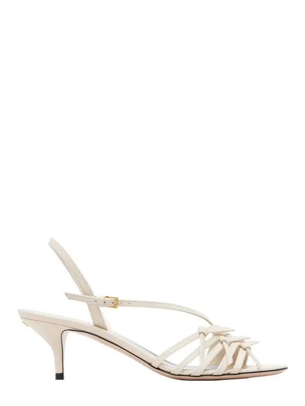 Valentino Garavani Logo High-heeled Sandals - Nude