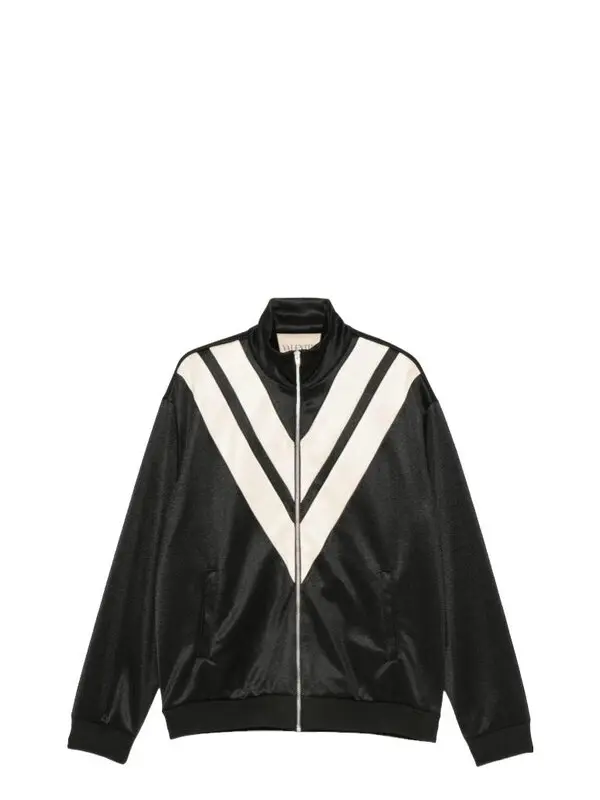 Valentino Garavani V-embellishment Bomber Jacket - Black