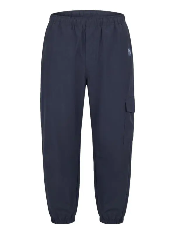 Comme Des Garçons Elastic Waist Casual Pants With Flap Pockets - Black