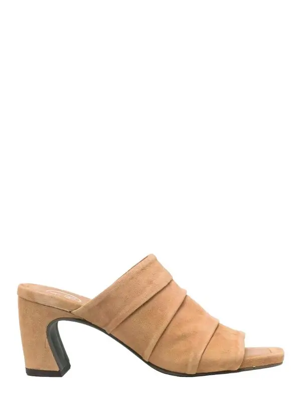 Ash Eva Ruched Open-toe Sandals - Neutrals