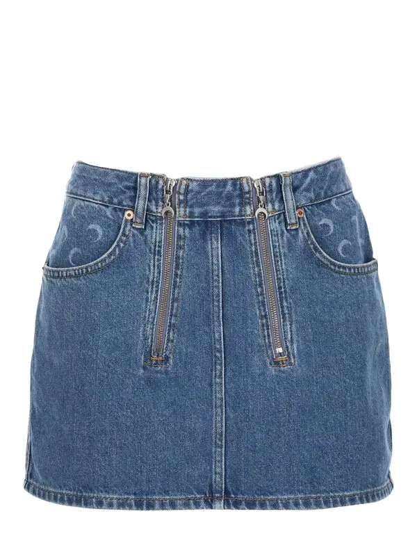 MARINE SERRE Mini Skirt - Denim