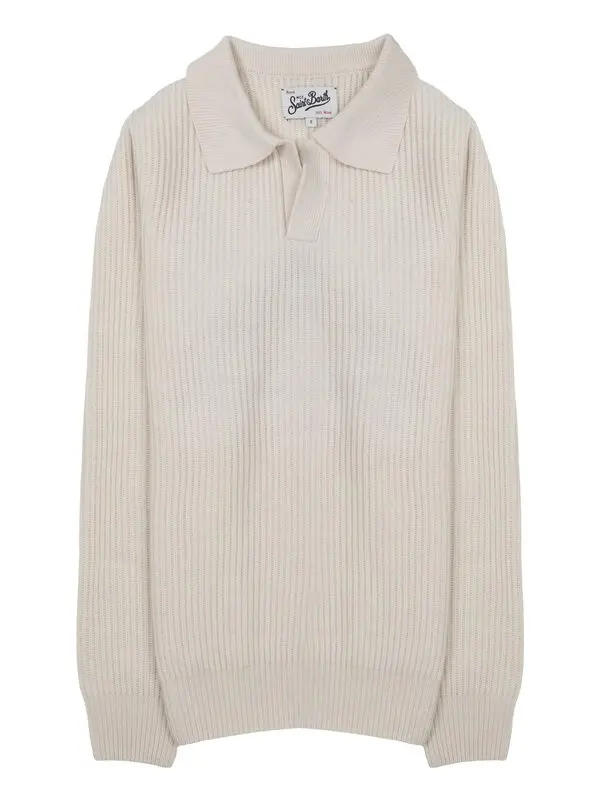MC2 SAINT BARTH Maglia Con Colletto A Polo - Beige