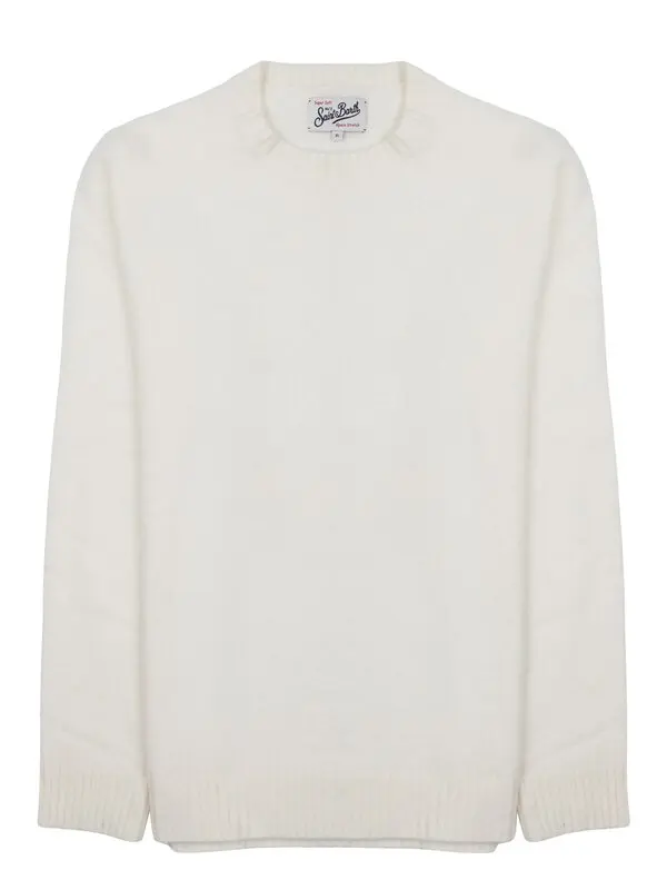 MC2 SAINT BARTH Alpaca Knit Sweater - White