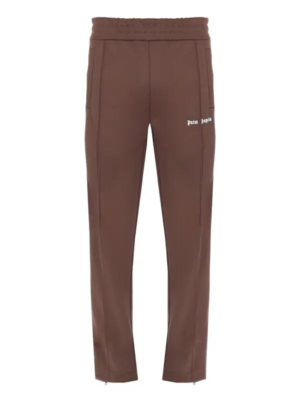 Palm Angels Pantalone Track Classic Logo - Brown