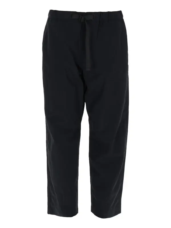 Maison Kitsuné Technical Fabric Belted Trousers - Black