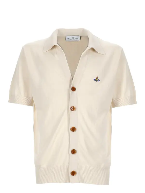 VIVIENNE WESTWOOD Cardigan Polo - Ivory